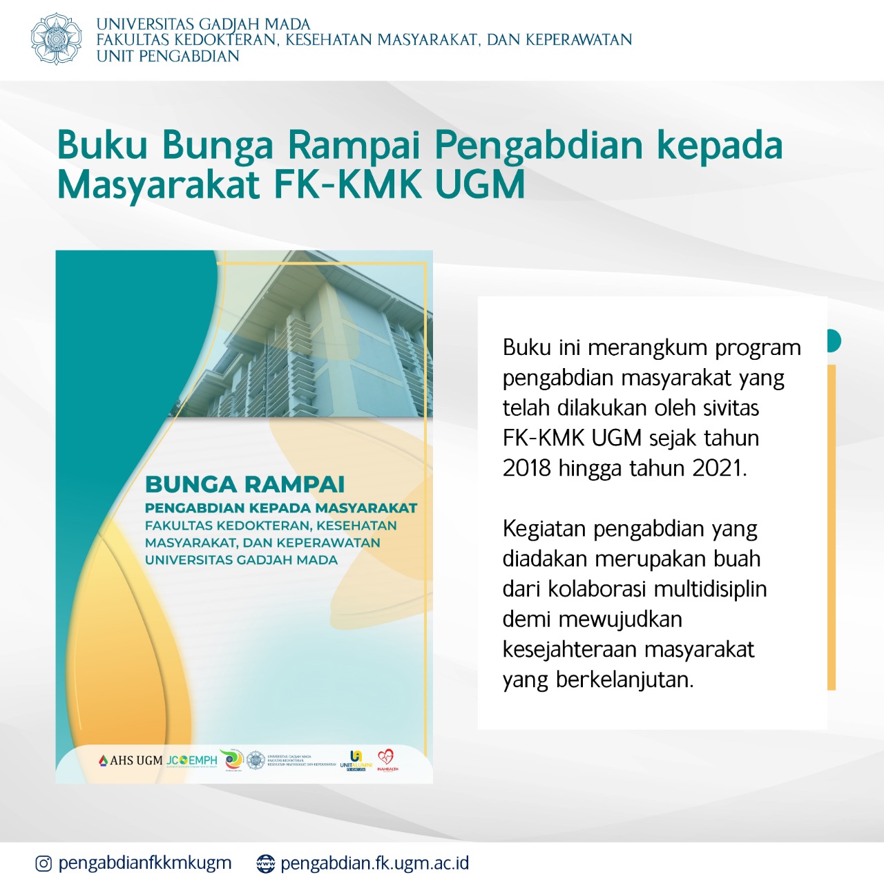 Buku Bunga Rampai Pengabdian kepada Masyarakat FK-KMK UGM – Pengabdian