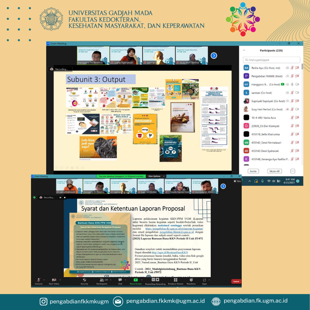 Pengabdian | Fakultas Kedokteran, Kesehatan Masyarakat, dan Keperawatan - UGM Sosialisasi ...